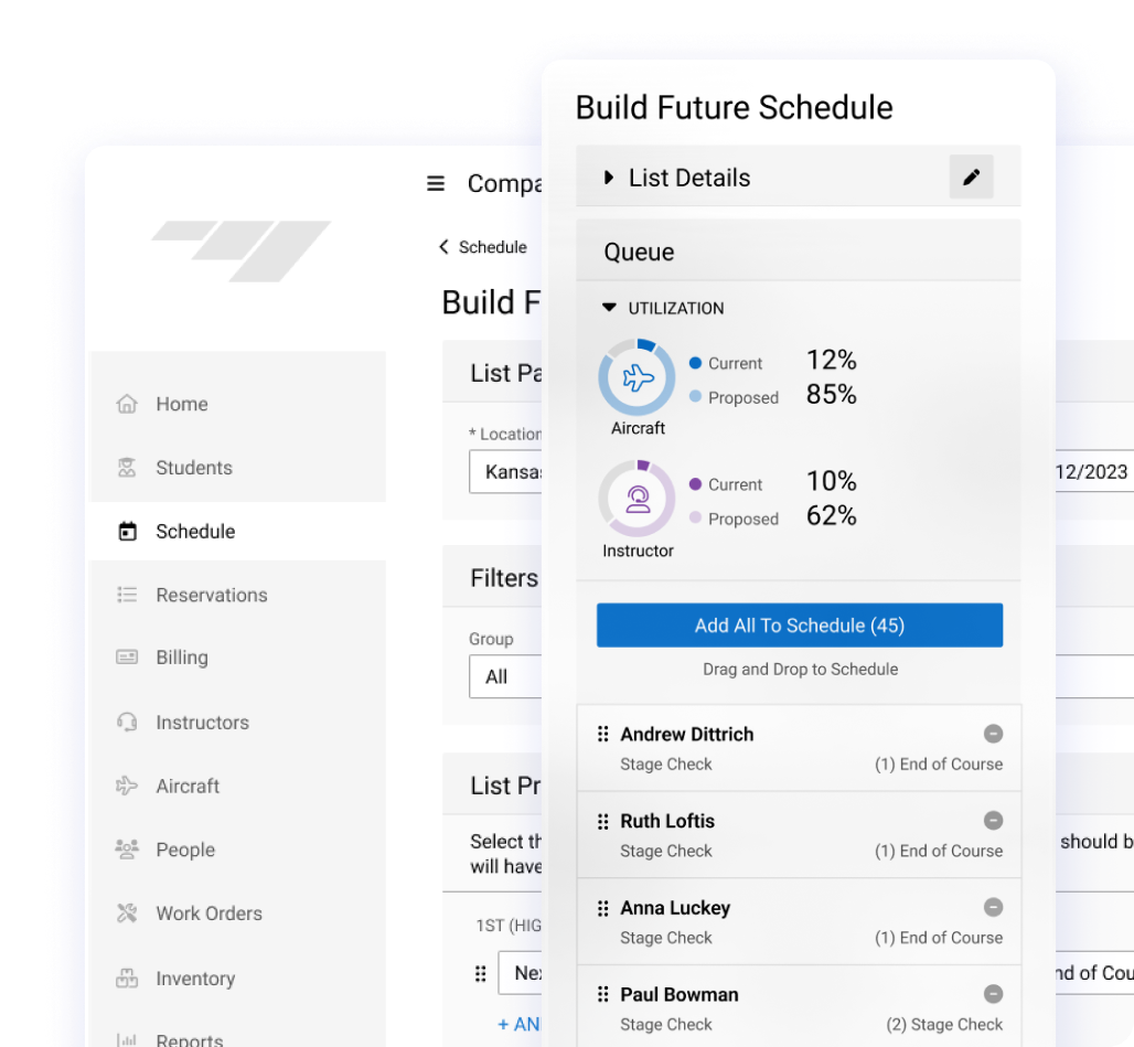 Scheduling & Training